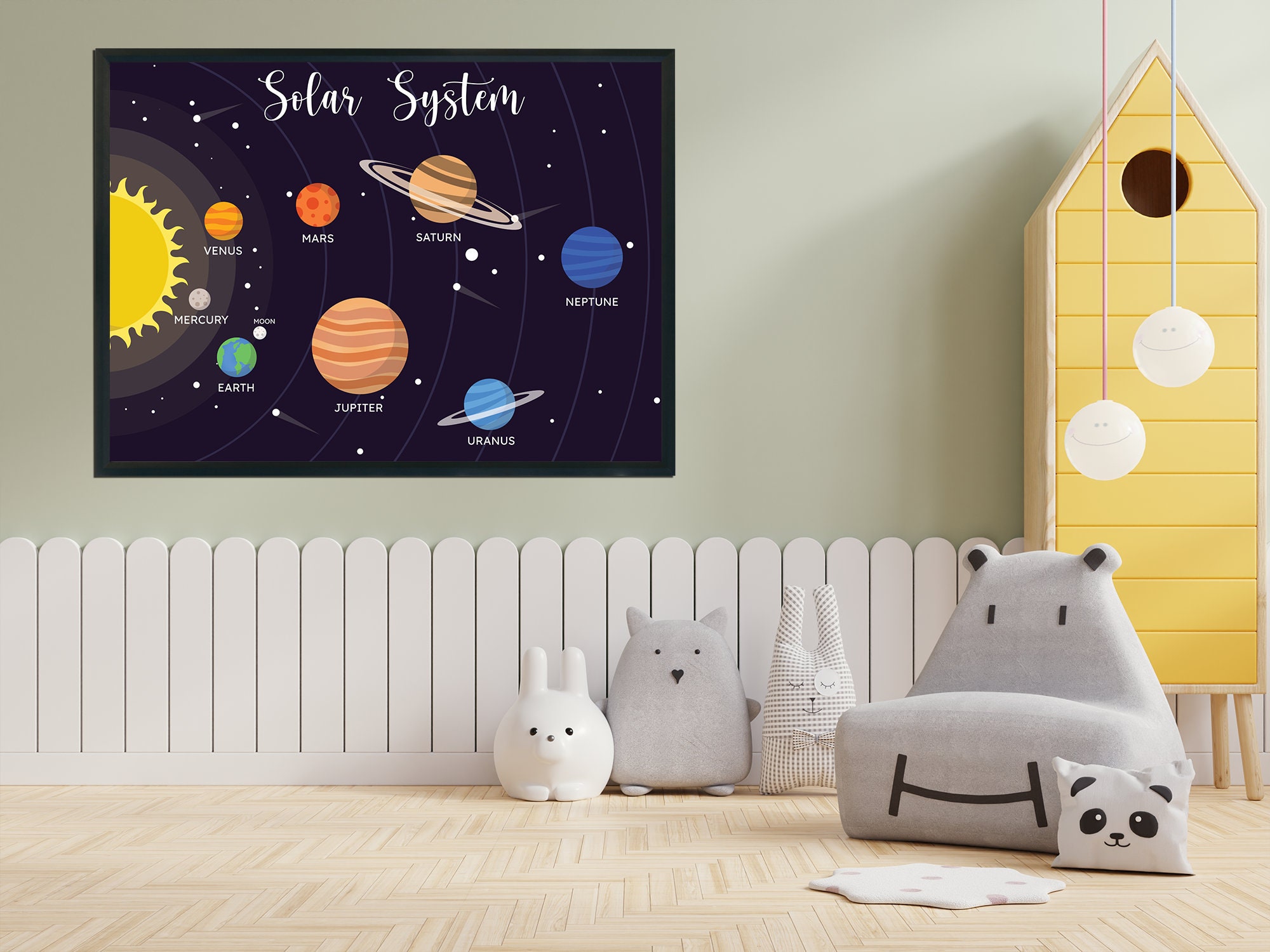 Solar System Poster, INSTANT DOWNLOAD Montessori Poster, Printable ...