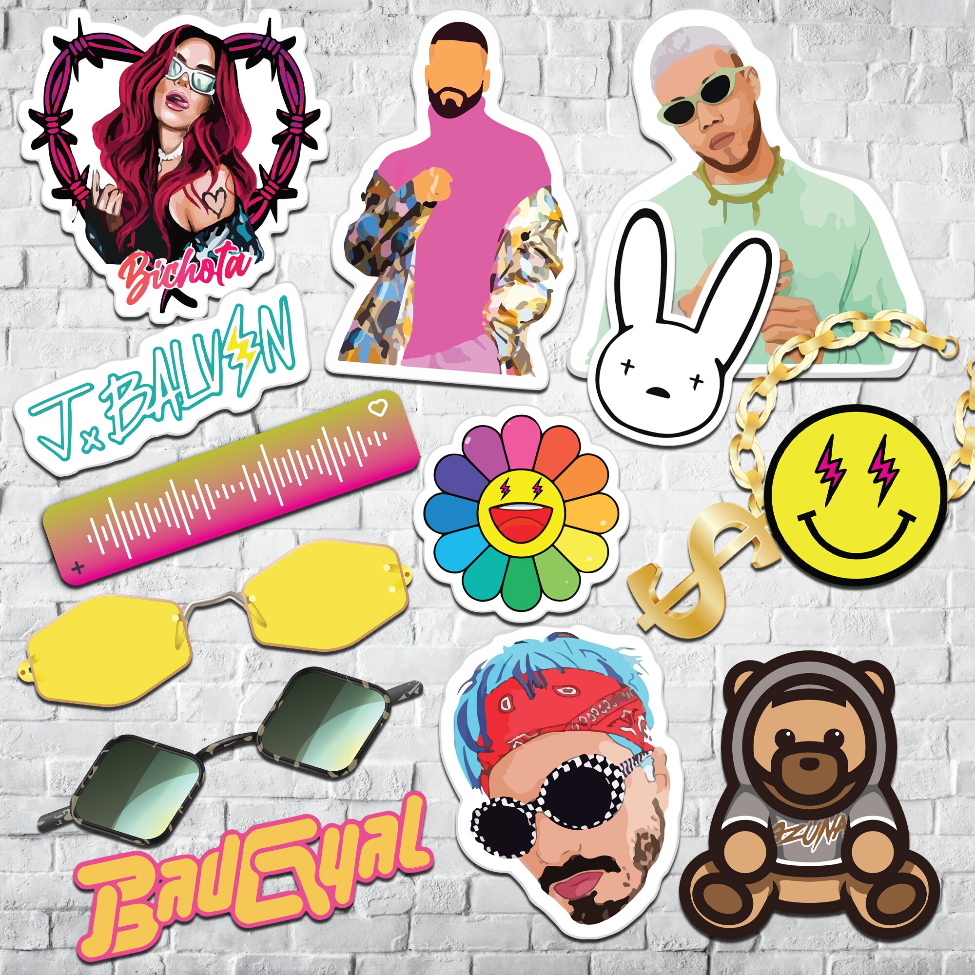 REGGAETON Photo Booth Props, INSTANT DOWNLOAD, Printable Fun Photo ...