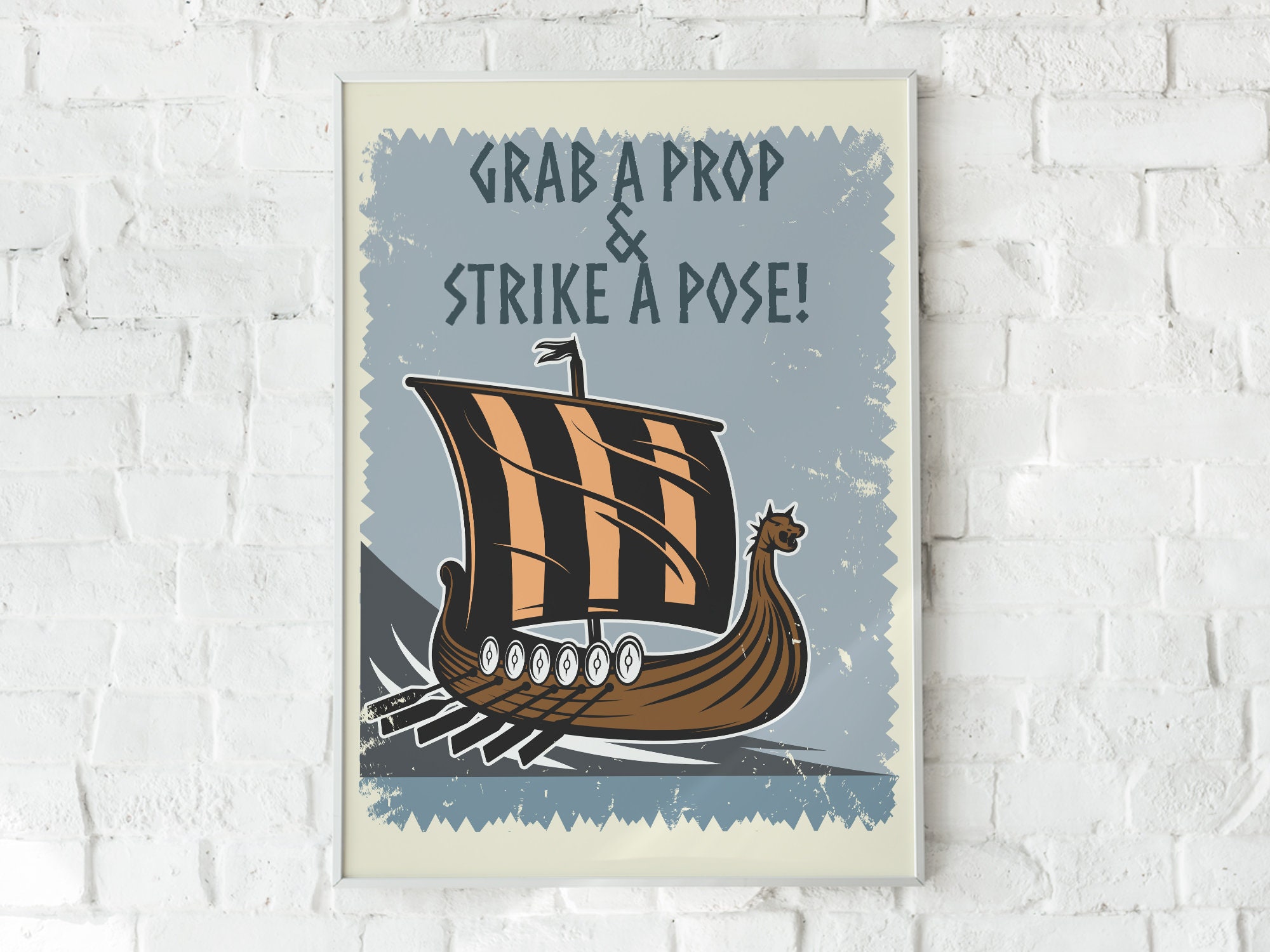 VIKING Photo Booth Props, INSTANT DOWNLOAD, Printable Fun Photo Booth ...