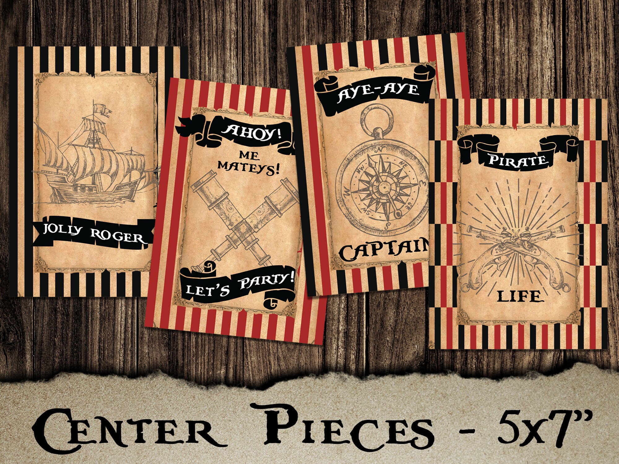 Pirate Birthday Party Pack, INSTANT DOWNLOAD, Pirate Birthday Party ...