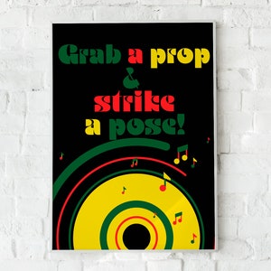 REGGAE Photo Booth Props, INSTANT DOWNLOAD, Printable Fun Photo Booth ...