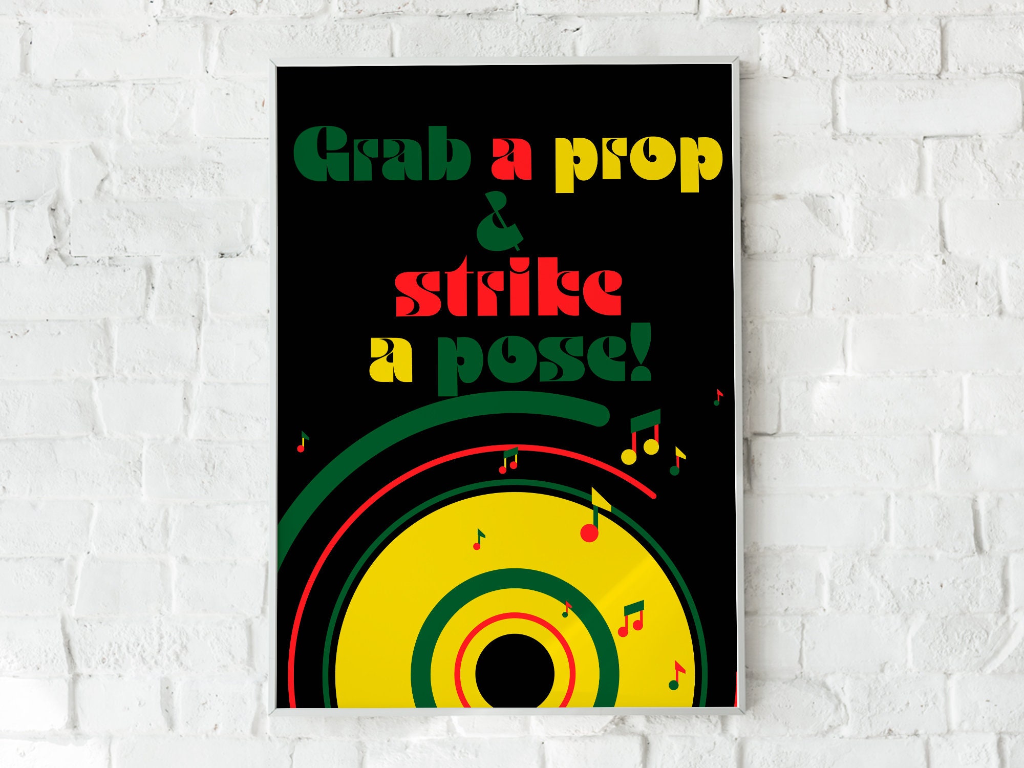 REGGAE Photo Booth Props, INSTANT DOWNLOAD, Printable Fun Photo Booth ...