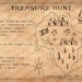 Printable Treasure Hunt Map and Clues, Scavenger Hunt, Birthday ...