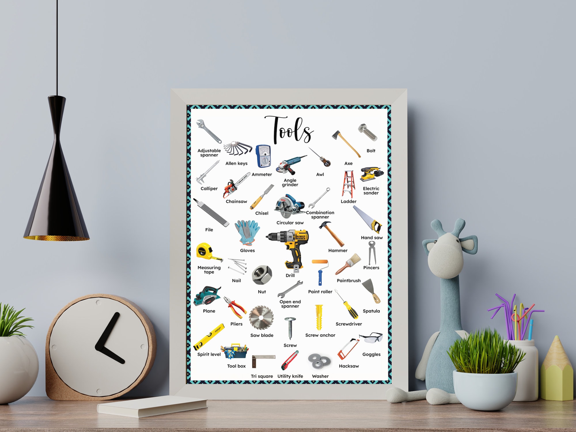 Tools Poster, INSTANT DOWNLOAD Montessori Poster, Printable Montessori ...