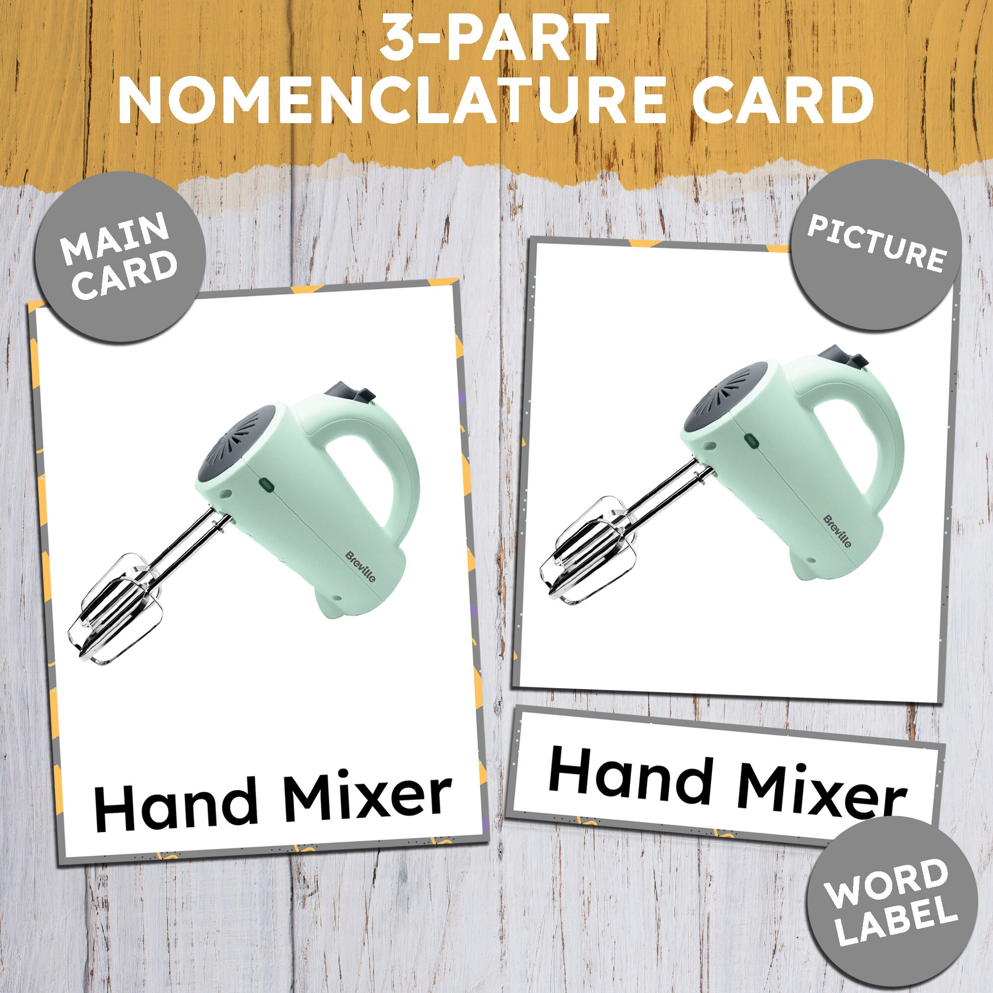 IN THE KITCHEN, Instant Download Montessori Cards, Printable Montessori ...