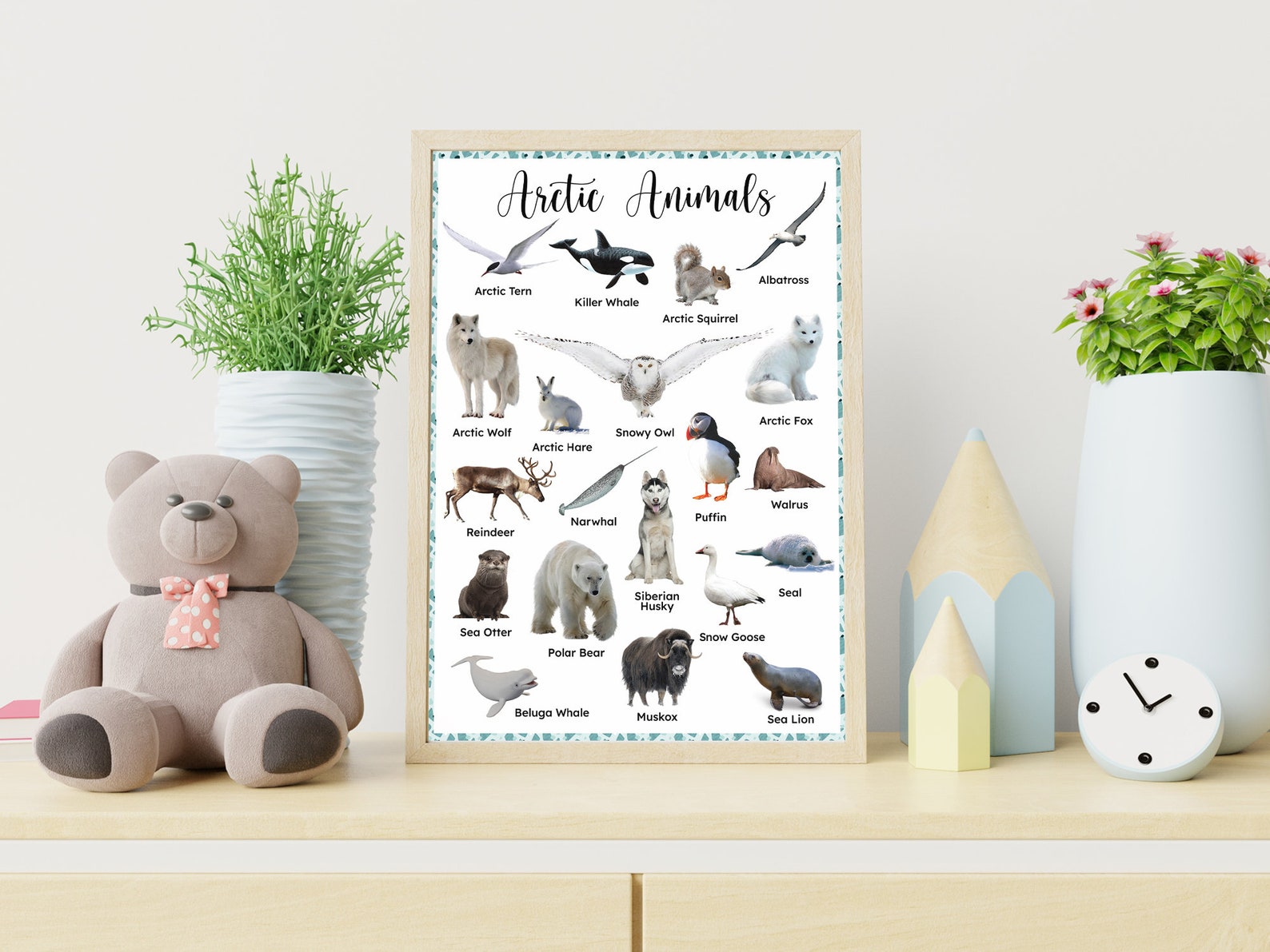 Arctic Animals Poster, INSTANT DOWNLOAD Montessori Poster, Printable ...