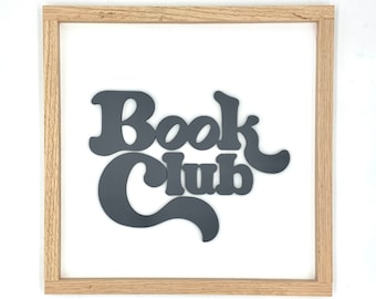 Book Club Sign - Etsy