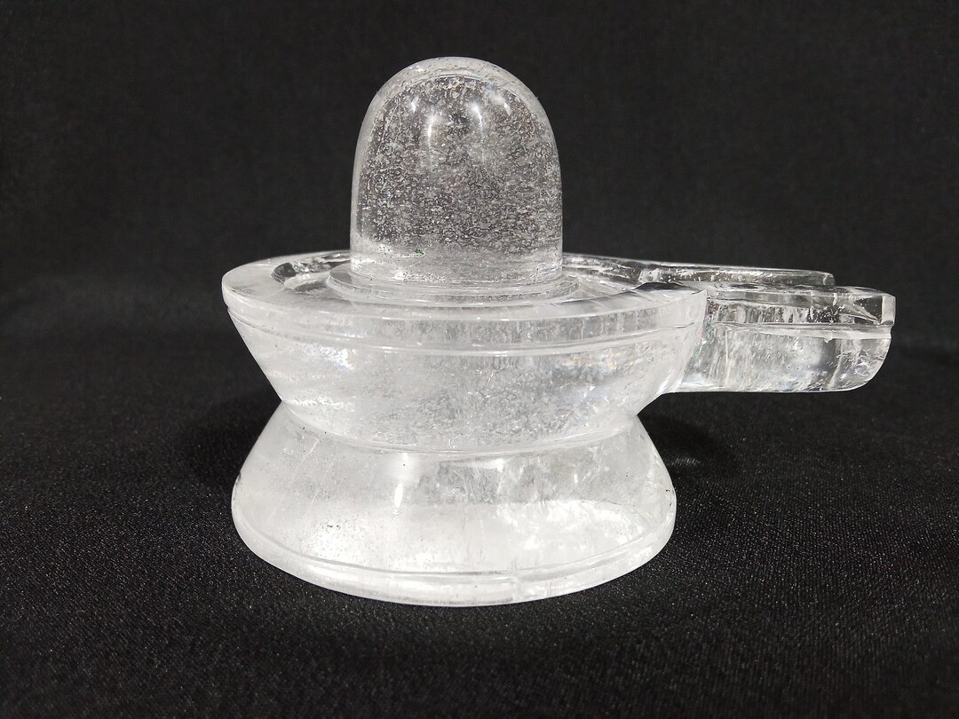 Sphatika Shivling Clear Quartz Natural Crystal Shivling for Meditation ...