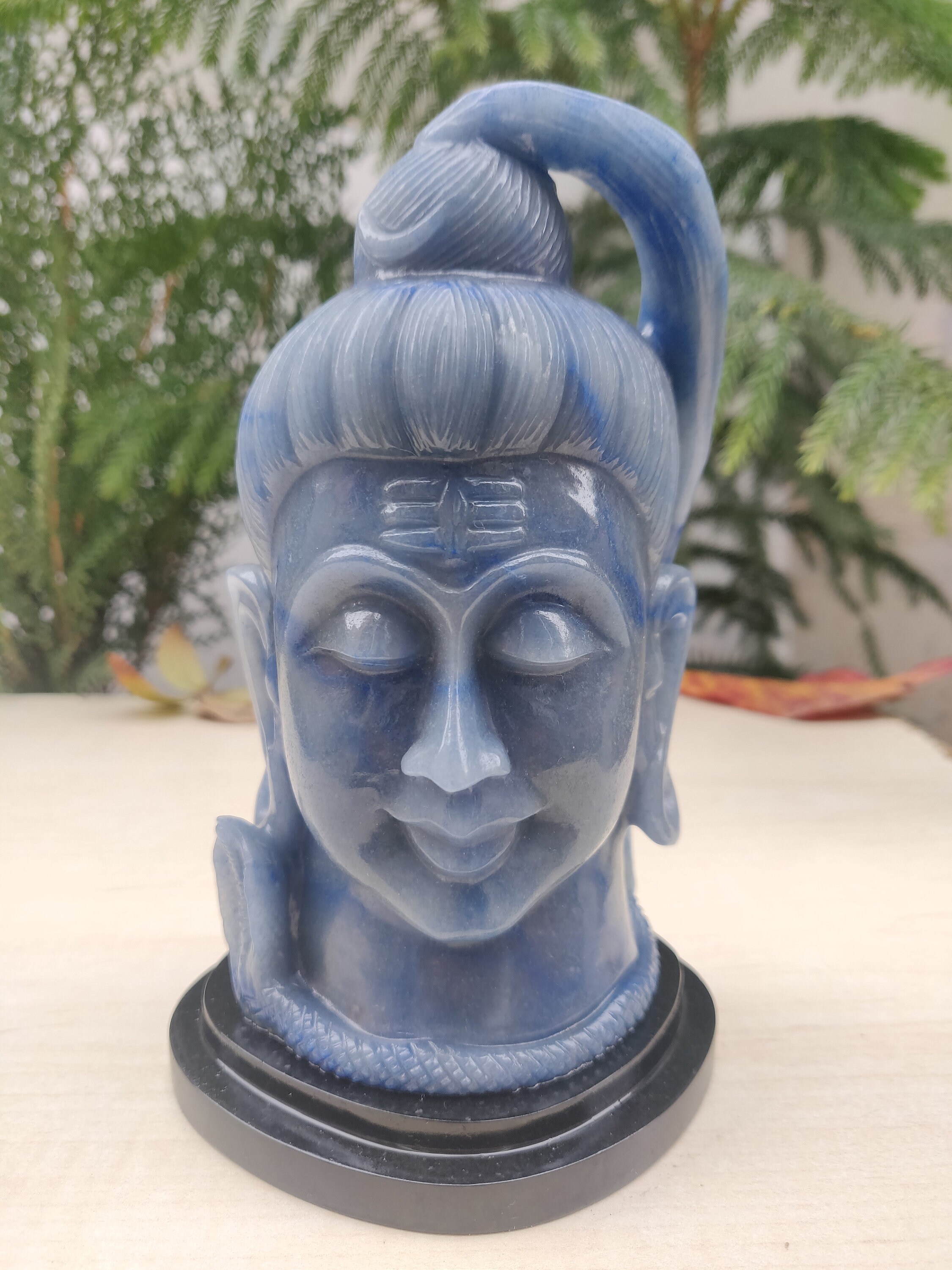 Blue Aventurine Quarts Shiva, Handmade Shiva Statue, Handcarved Jade ...