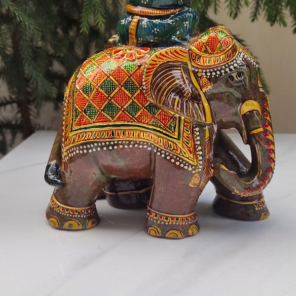 Ruby Elephant Statue - Etsy