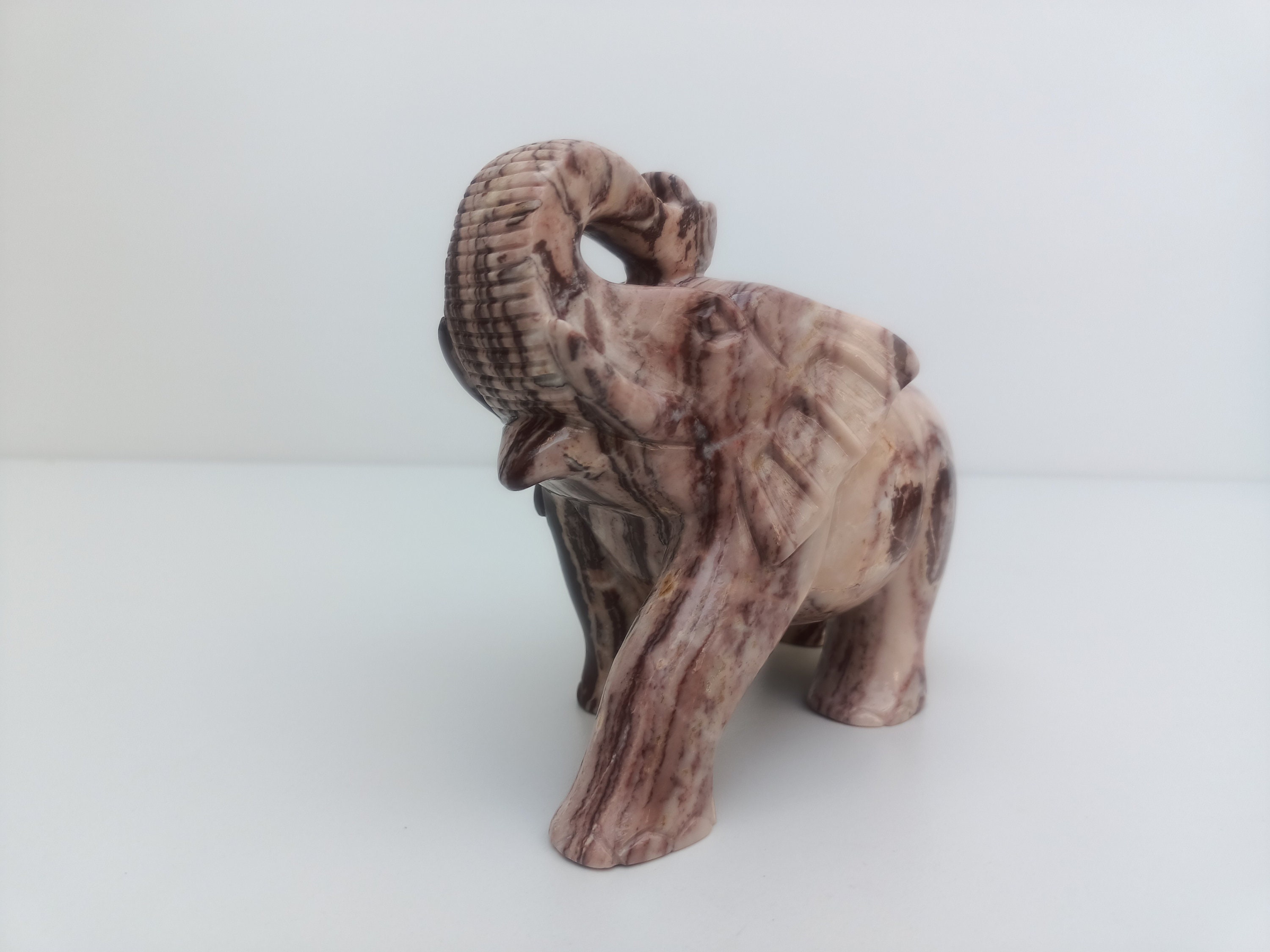Handmade Jasper Stone Elephant Hand Carved Gemstone Elephant Animal ...