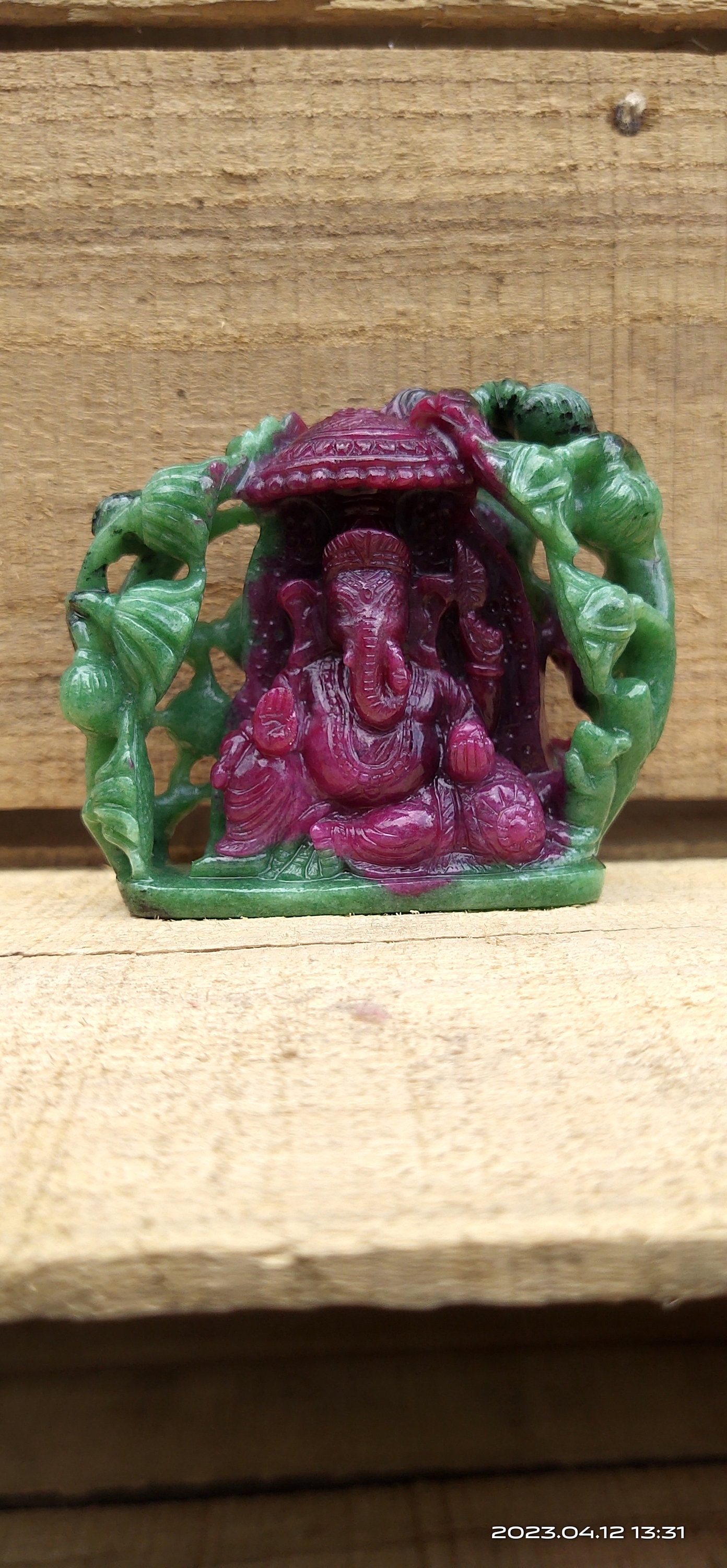 Handcarved Ganesha Statue in Ruby Zoisite Stone Ruby Zoisite - Etsy