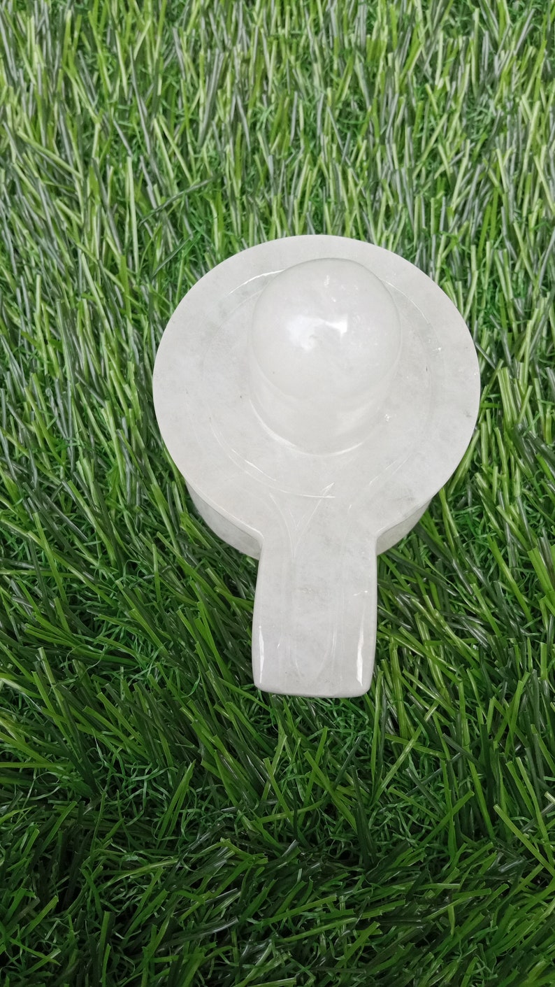 White Quartz Shivling Gemstone Shivling Statue Shivling - Etsy