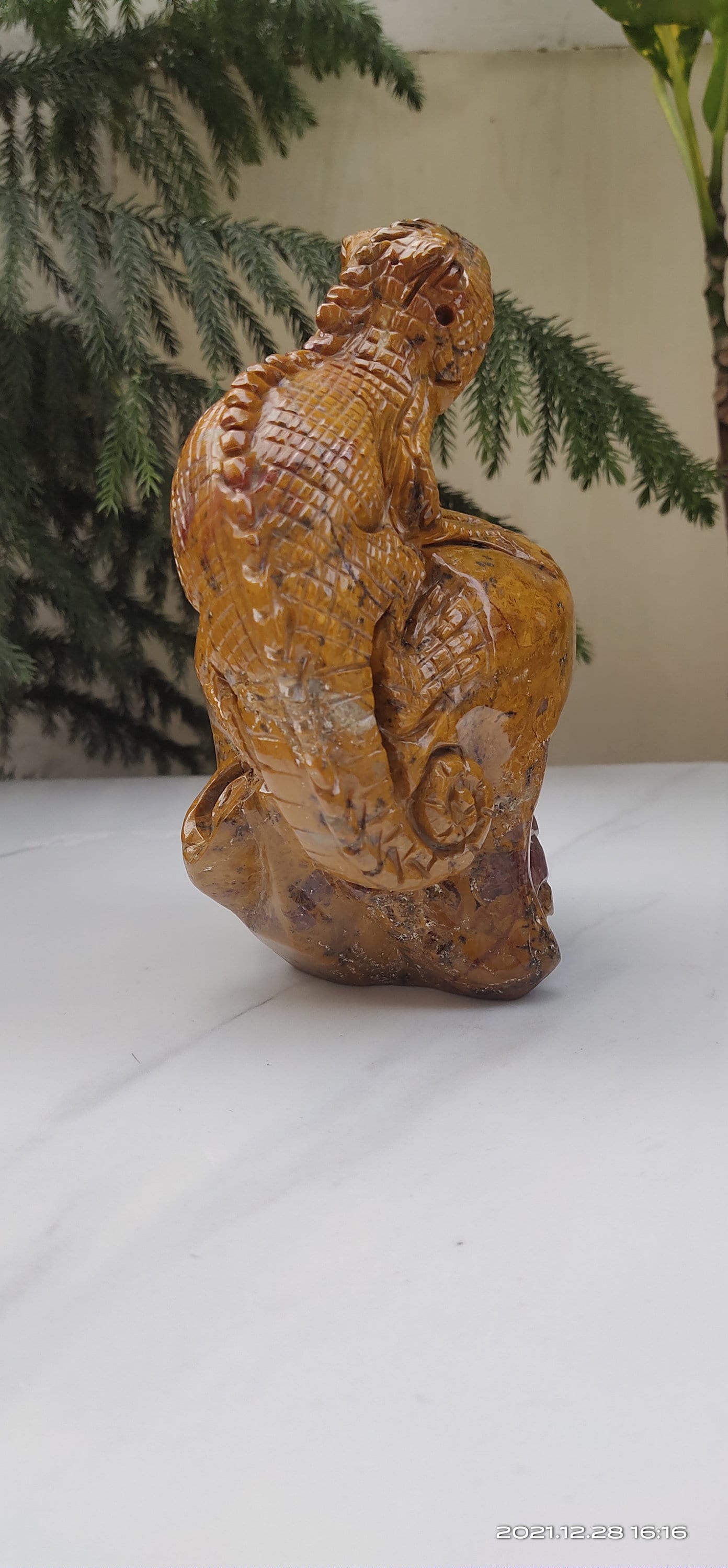 Handcarved Camel Jasper Chameleons Camel Jasper Carving - Etsy