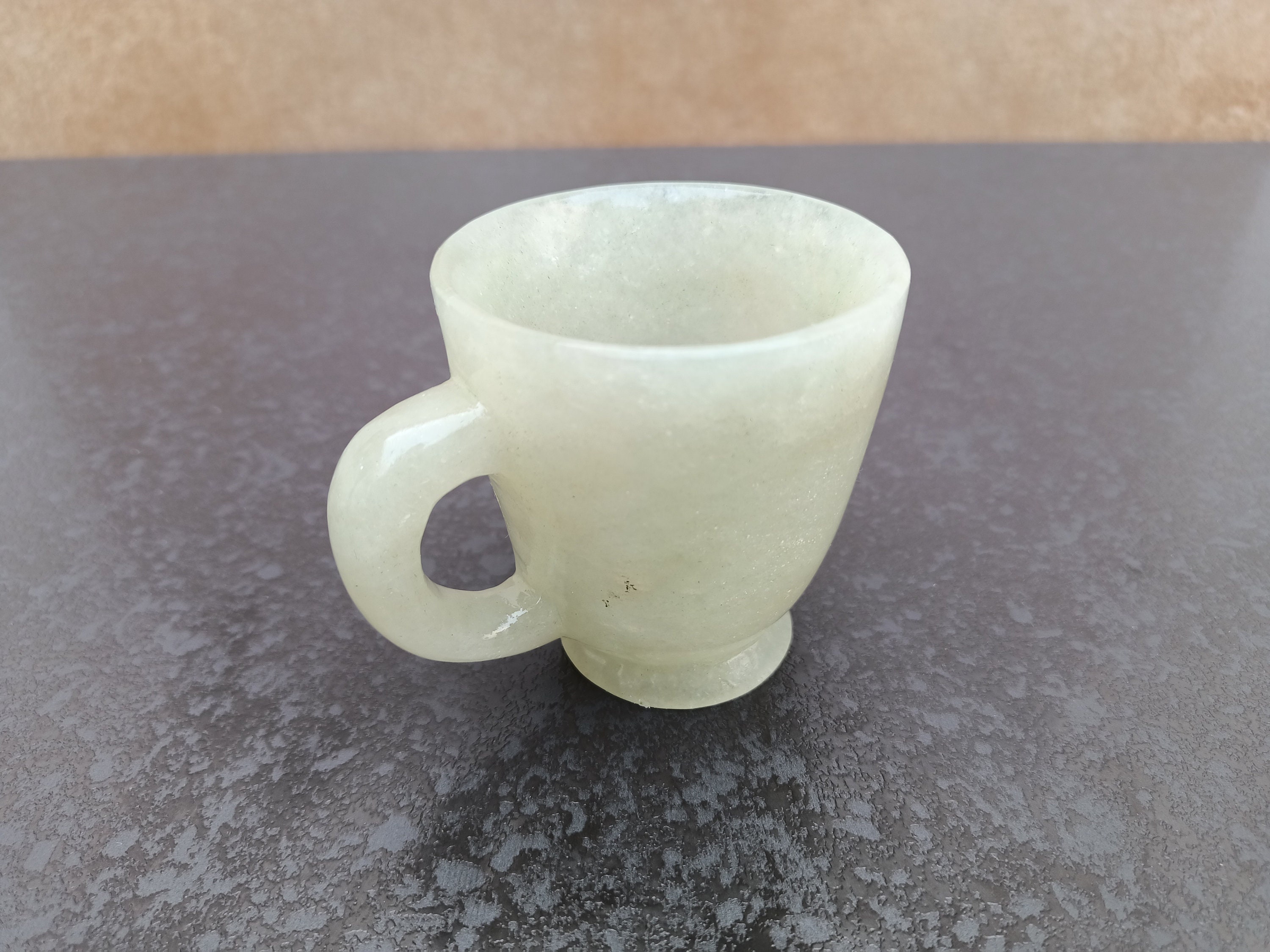 Beautiful Light Green Aventurine Crystal Tea & Coffee Cup Crystal Cup ...