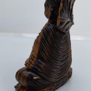 Tiger Eye Stone Buddha , Handmade Buddha Statue , Handcarved Tiger Eye ...