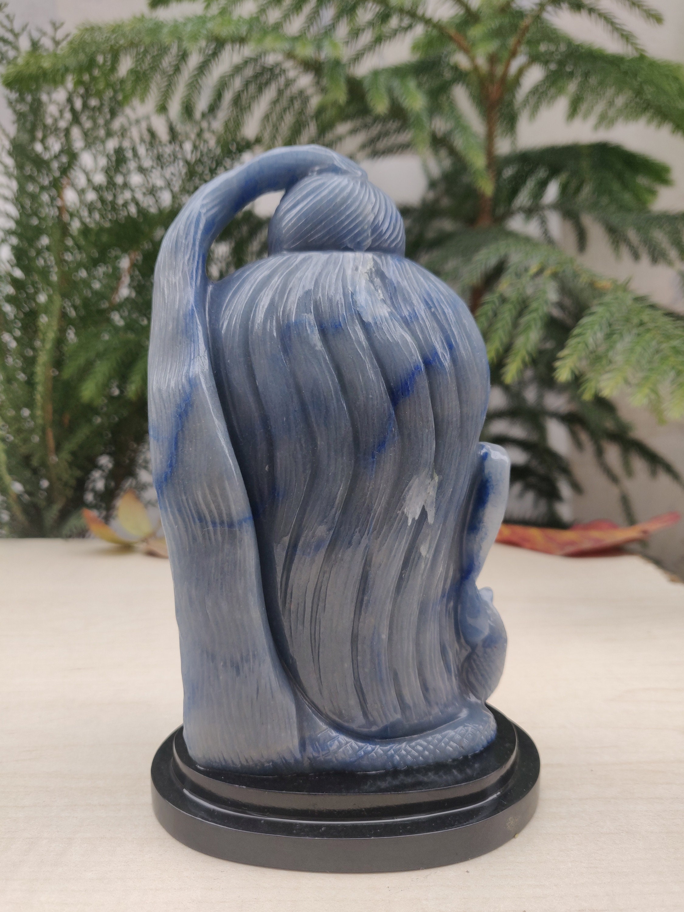 Blue Aventurine Quarts Shiva, Handmade Shiva Statue, Handcarved Jade ...