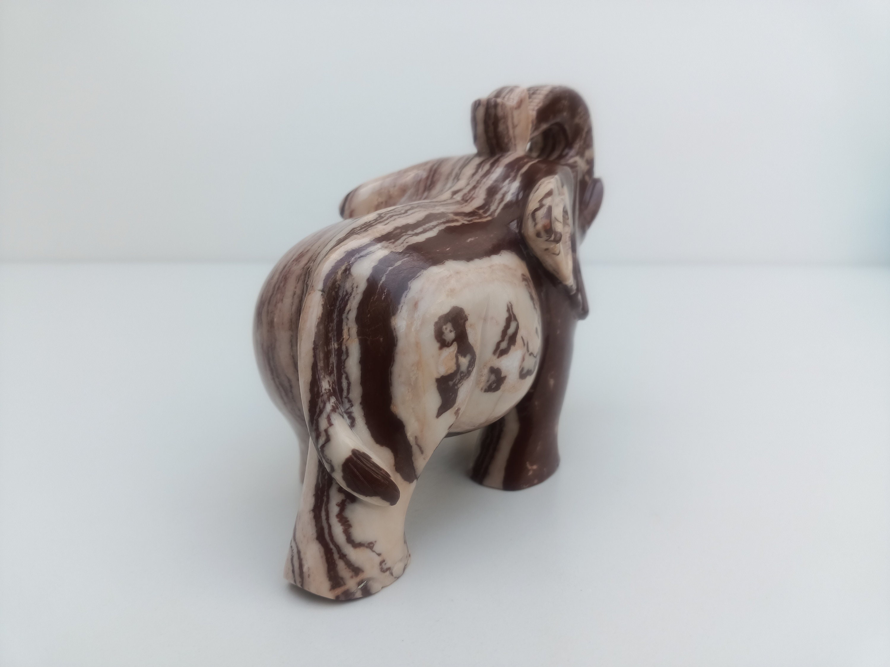 Handmade Jasper Stone Elephant Hand Carved Gemstone Elephant Animal ...