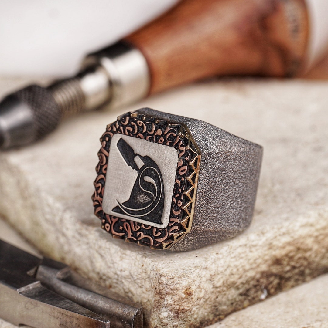 Large Whirling Dervish Silver Ring 31g Heavy Sufi Dance - Etsy