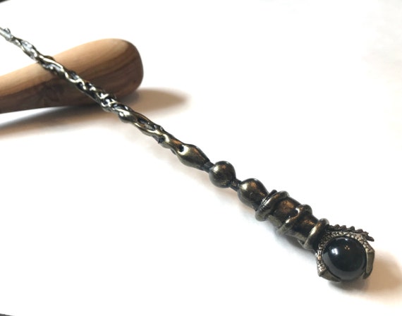 Dragon Claw Magic Wand for Wizard Bronze Silver Dragon Wand - Etsy