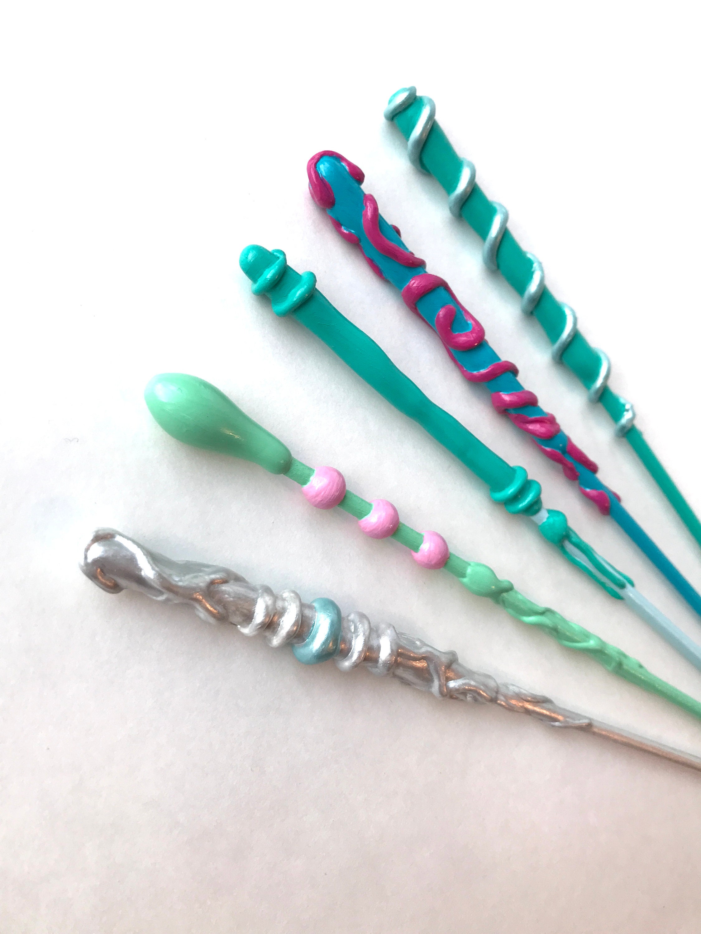 Colorful Magic Wands for Witches and Wizards Rainbow Magick - Etsy