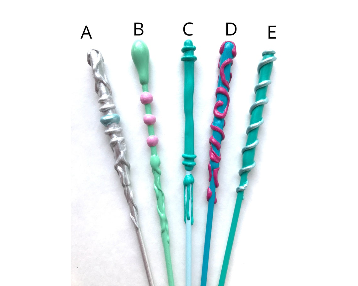 Colorful Magic Wands for Witches and Wizards Rainbow Magick - Etsy