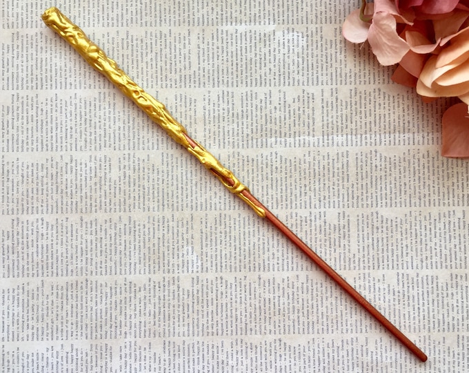 Gold and Copper Fairy Wand for Her, Magic Gold Wand for Magic Lovers ...