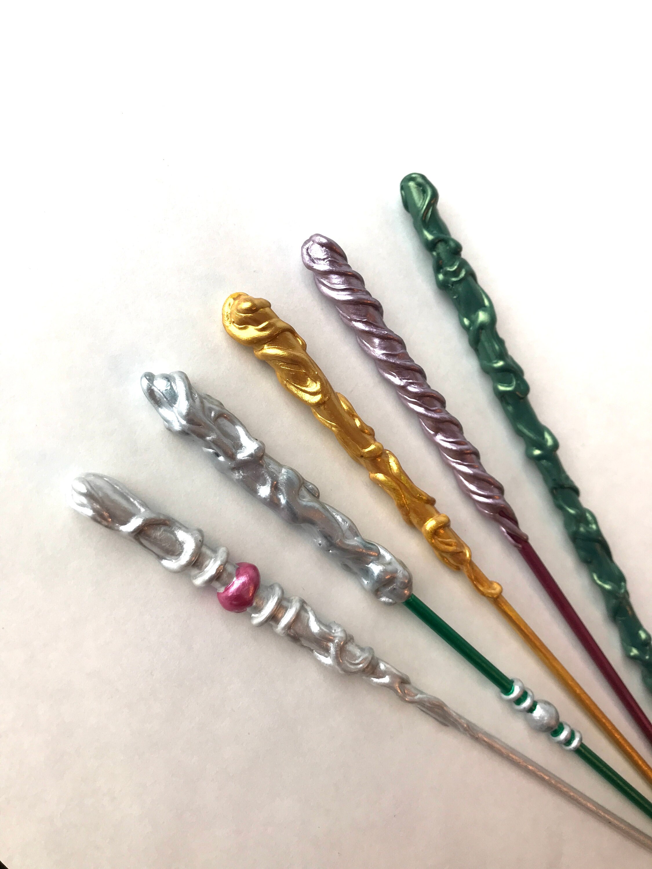 Colorful Magic Wands for Witches and Wizards Rainbow Magick - Etsy