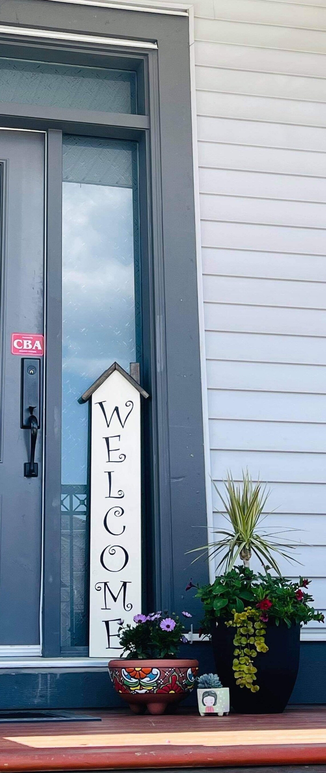 Roofed Welcome Sign Porch Sign Customized Welcome Sign - Etsy