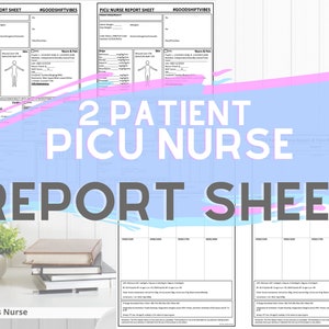 Printable- Instant Download-picu (pediatric Intensive Care Unit) TWO ...