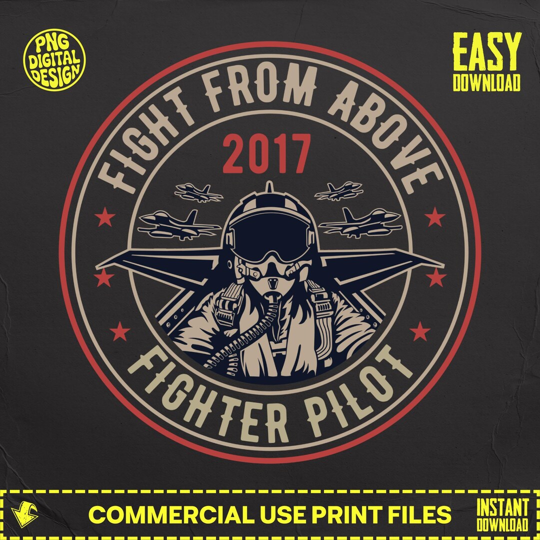 Fighter Pilot PNG, Fight From Above Digital Download, Aviation Art ...