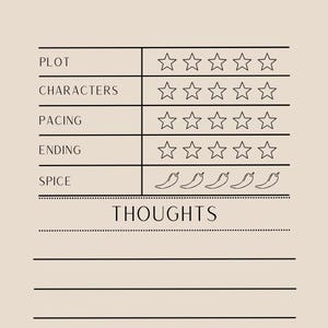 Mini Book Review Bookmark | Book Tracker - Etsy