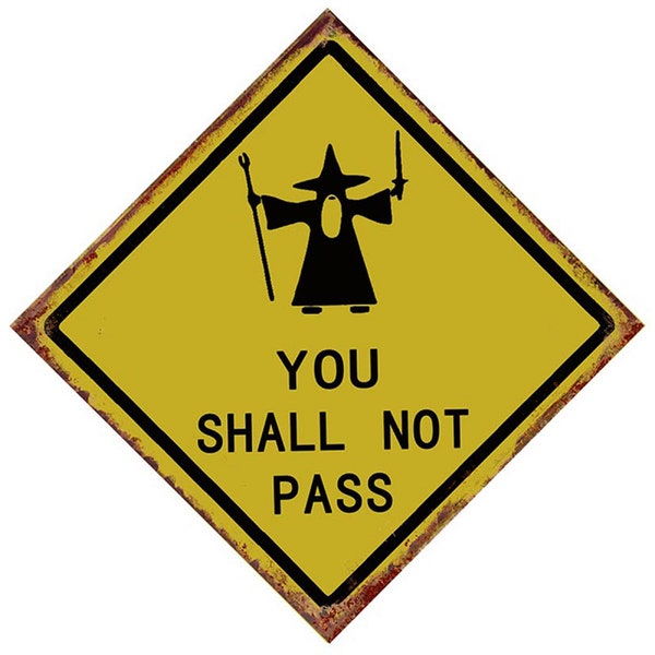 You Shall Not Pass - Etsy UK