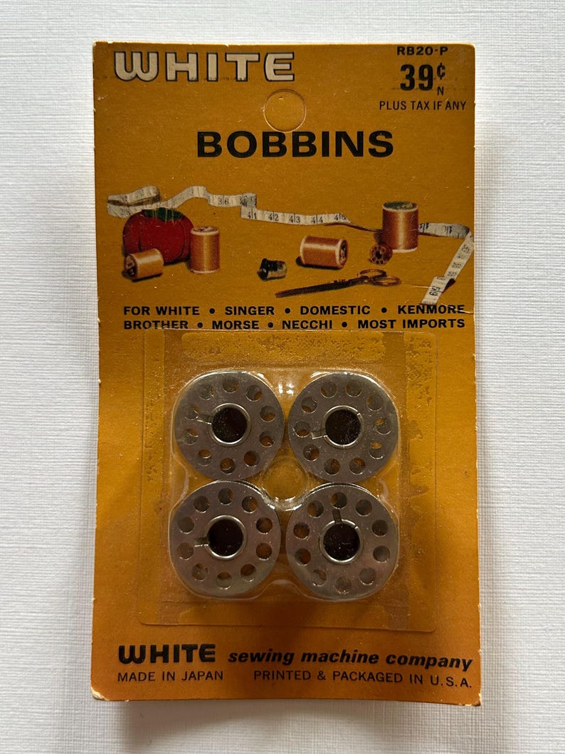 Vintage White Brand Sewing Machine 4 Bobbins New Old NOS Stock Original ...