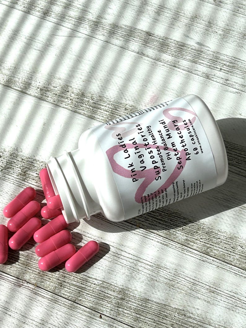 Pink Ladies Boric Acid Suppositories for Vaginal Health (30 or 60 Ct ...