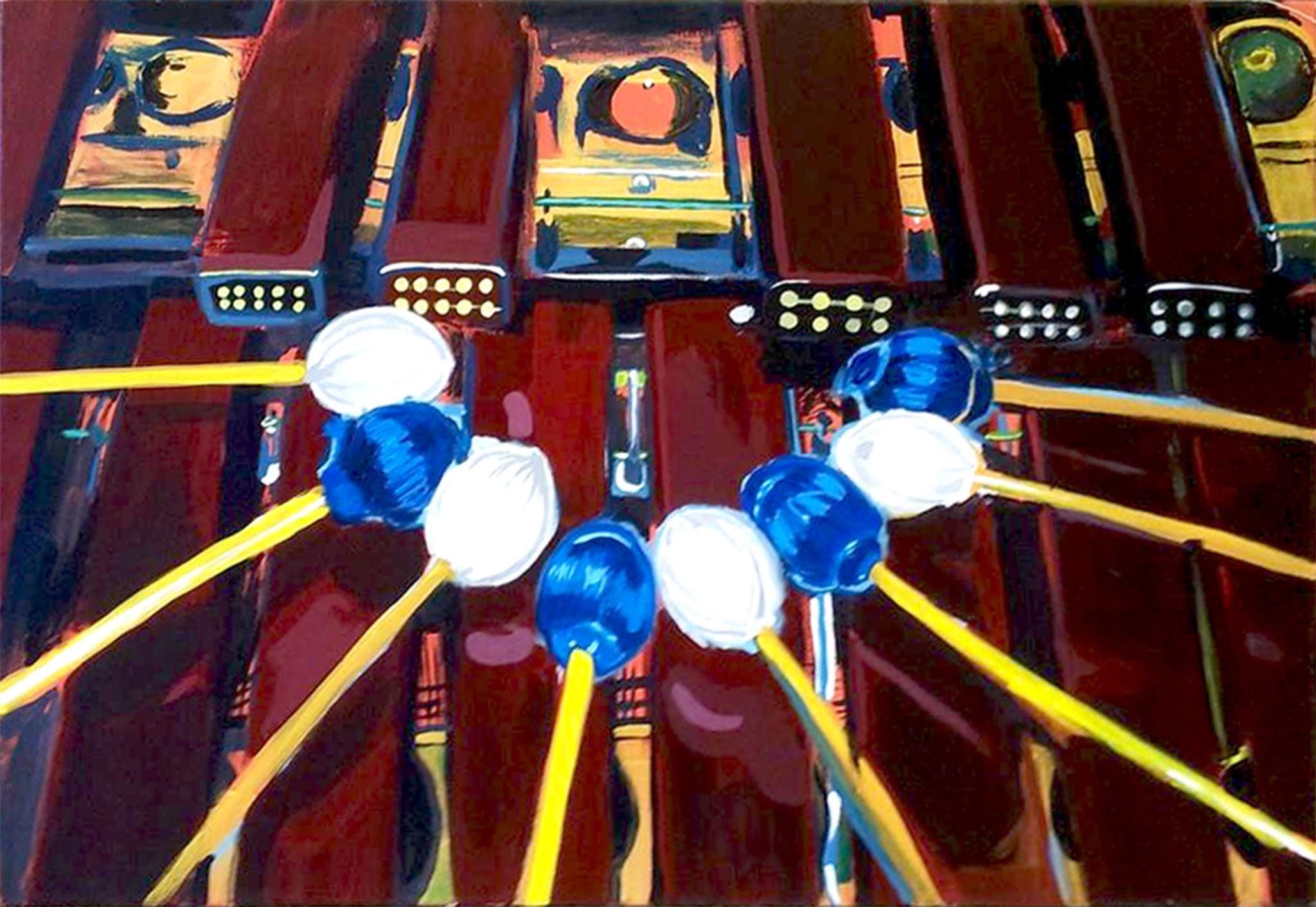 36" X 24" Custom Music Instrument Painting - Etsy