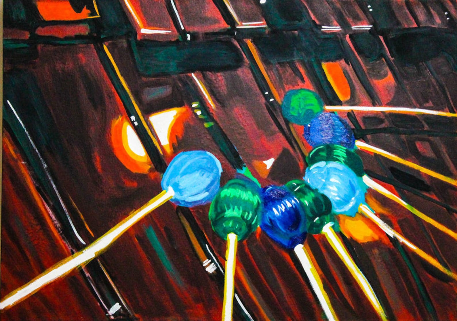 36 X 24 Custom Music Instrument Painting - Etsy