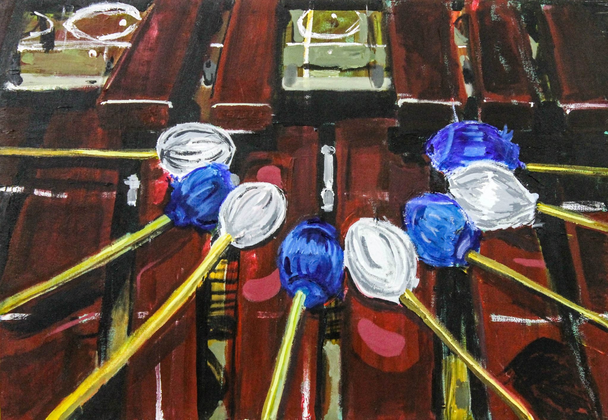 36" X 24" Custom Music Instrument Painting - Etsy