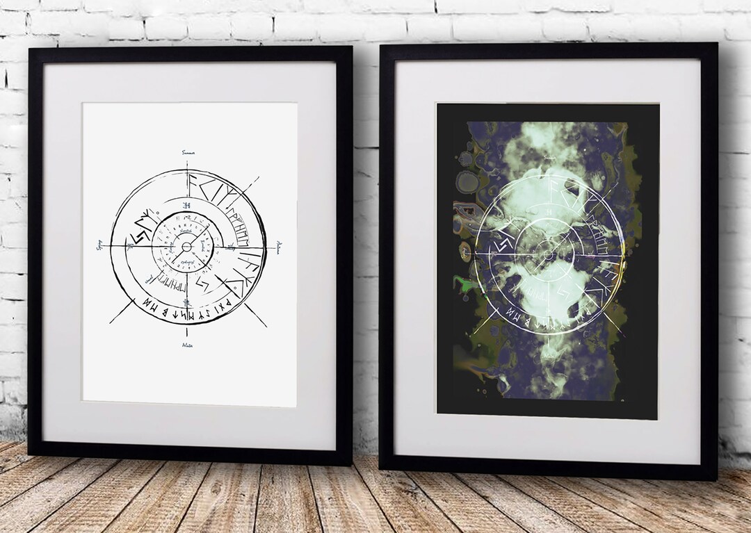 Norse Bind Rune Dream Catcher Art Work for Protection of Your - Etsy