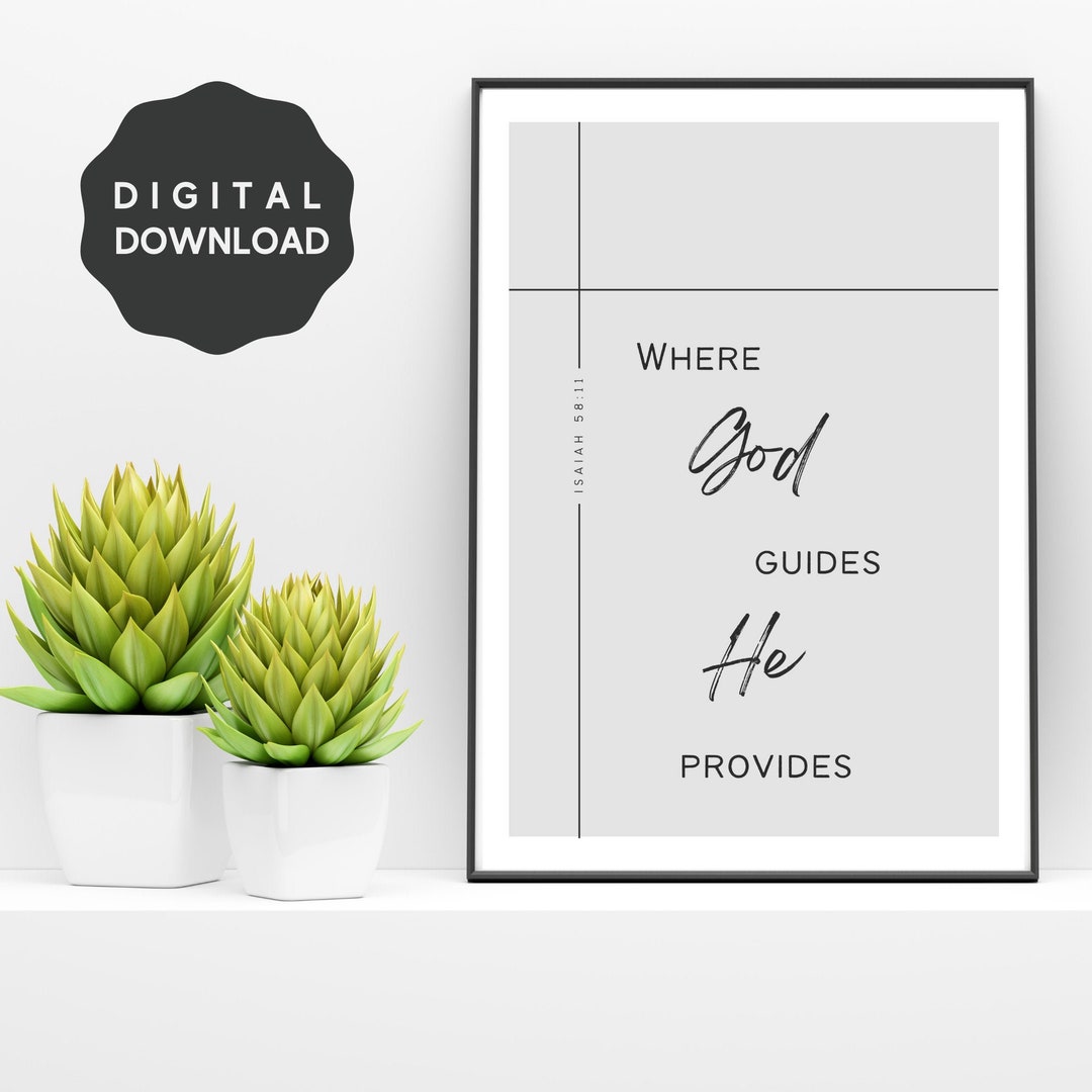 Bible Quotes | Digital Prints | Downloadable Wall & Desk Décor | 8x10 ...