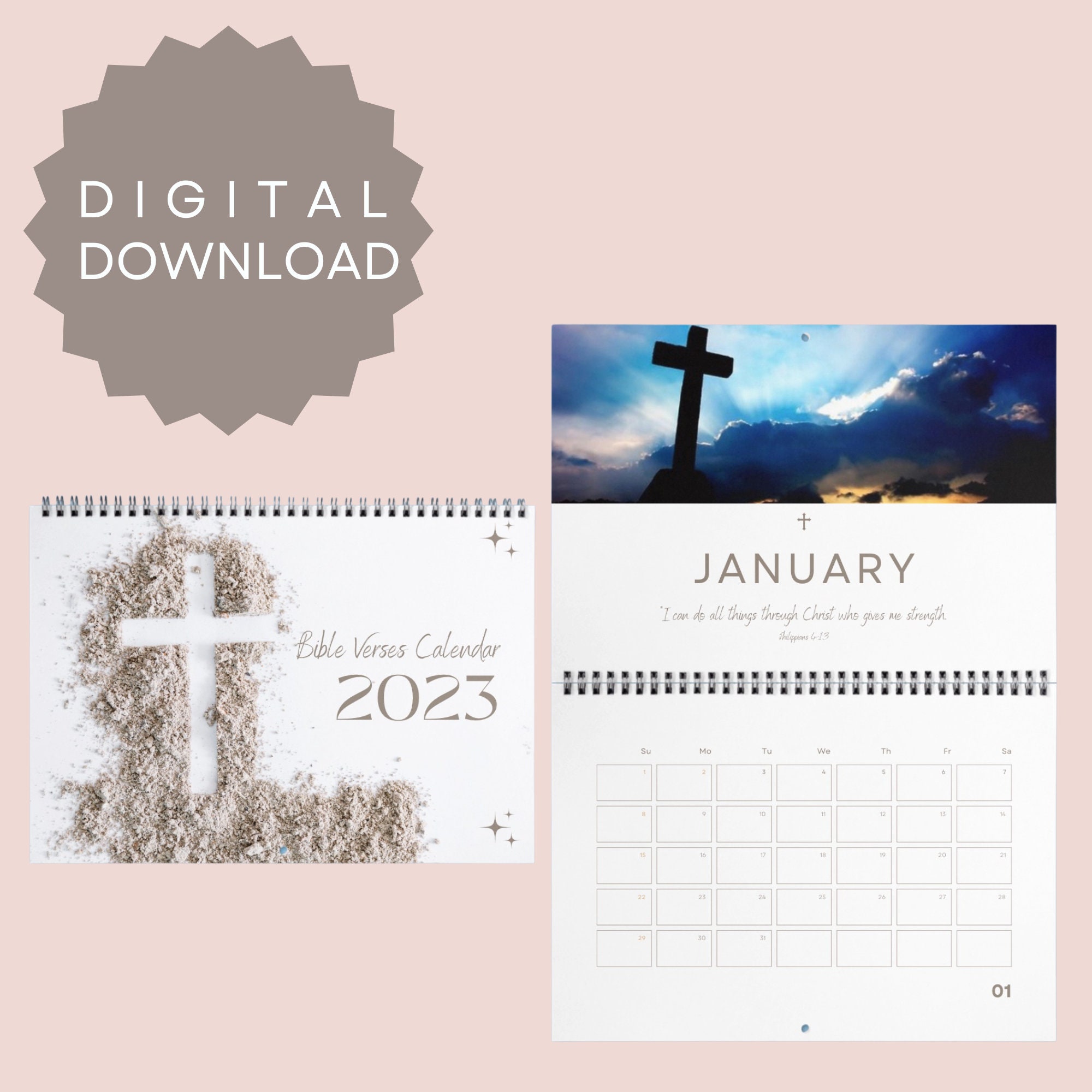 2023 Bible Verses Calendar - Etsy Australia