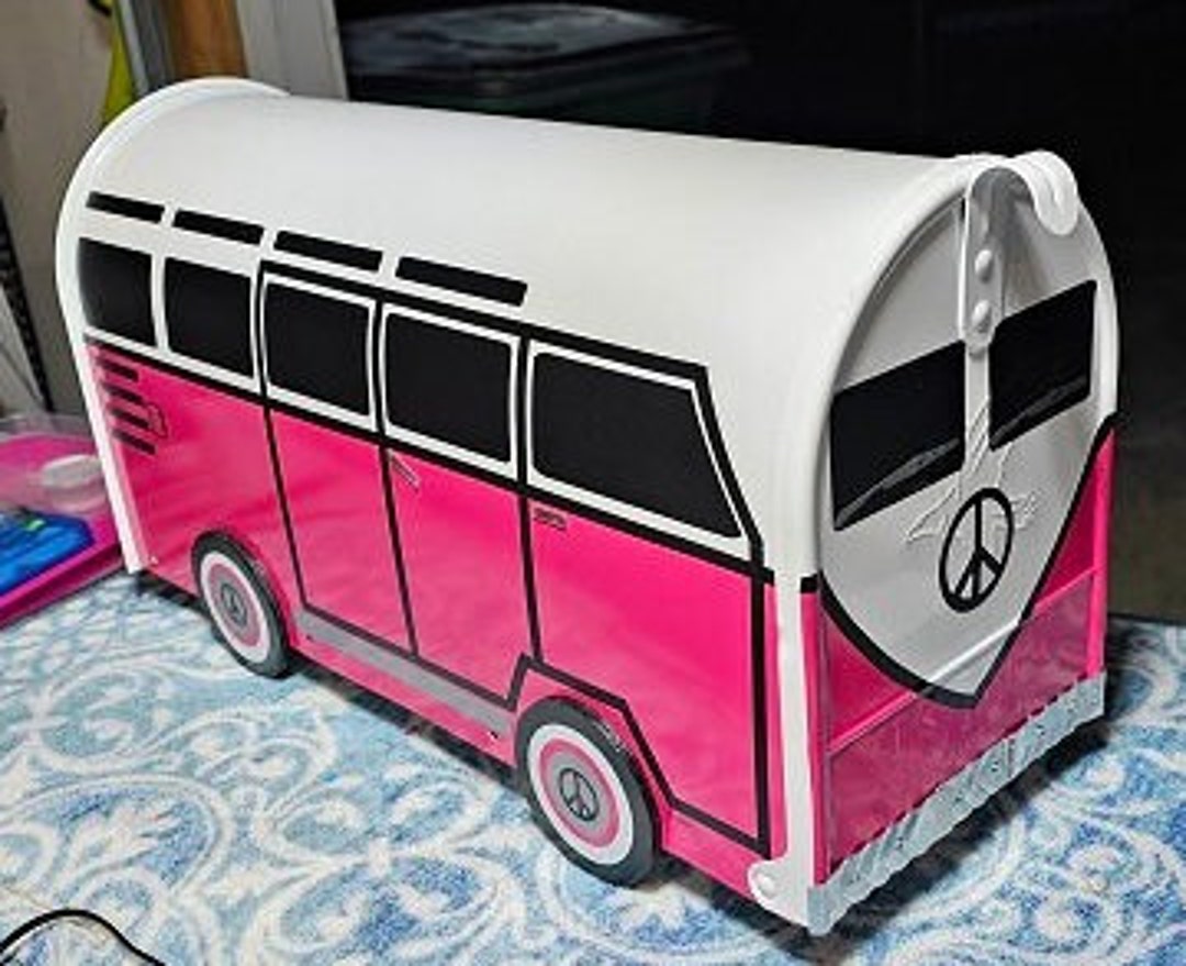 Large-size Mailbox Camper Van Mailbox VW Camper Van Vibes Custom. I ...