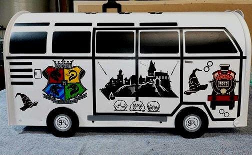 Large Size Mailbox With Decal Design. This is A Custom Made Camper Van ...