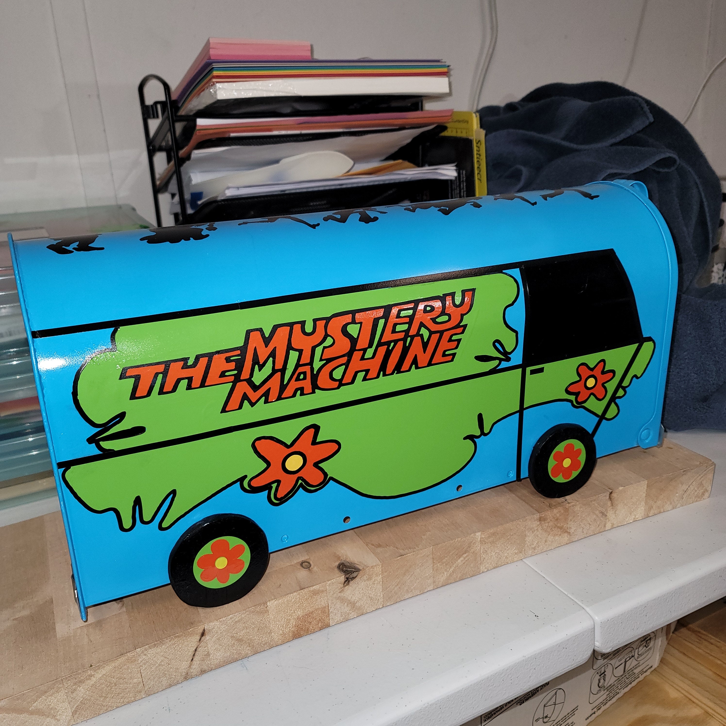 Mystery Machine Look-a-like Mailbox - Etsy