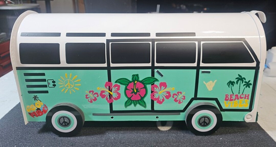 Large Size Mailbox With Decal Design. This is A Custom Made Camper Van ...