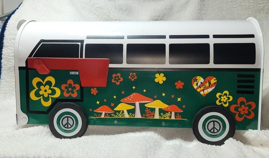 Stardard Mailbox Size. With Decal Design This is A Custom Made Camper ...