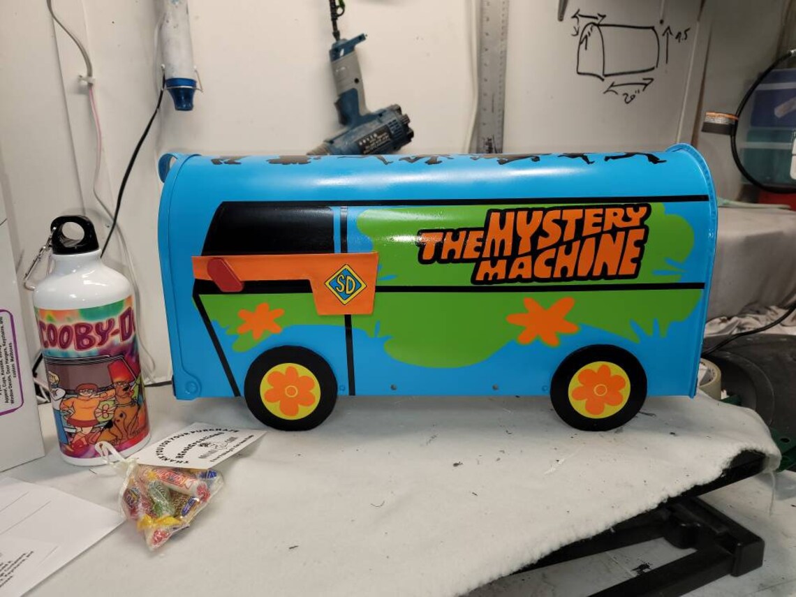 Mystery Machine Look-a-like Mailbox - Etsy