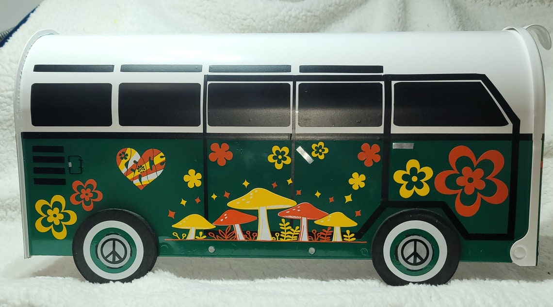 Large Size Mailbox With Decal Design. This is A Custom Made Camper Van ...