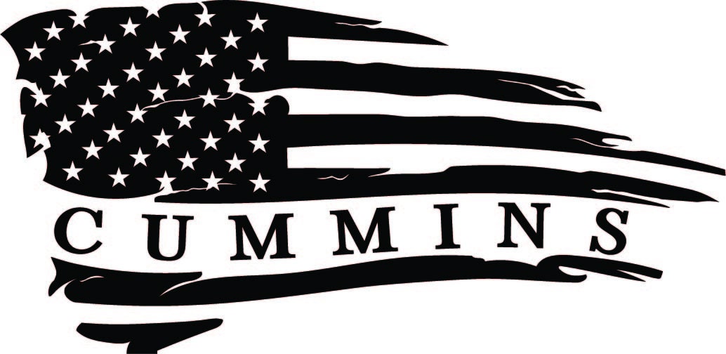 Cummins American Flag Png Svg Pdf Jpeg Cut files | Etsy
