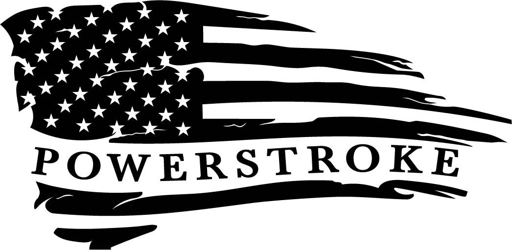 Powerstroke American Flag | Png | Svg | Pdf | Jpeg | Cut Files - Etsy